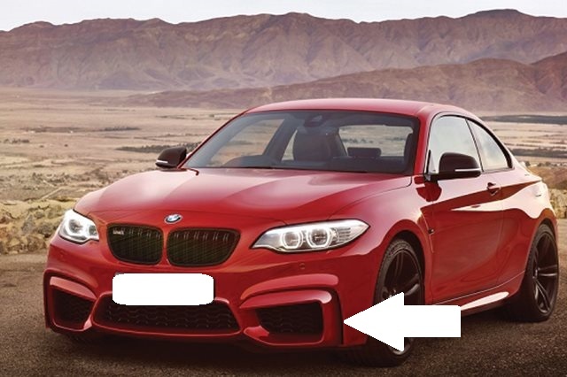 Genuine OEM BMW F22 F23 Front Bumper M Fog Light Grille Left ...