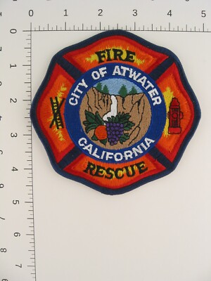 California ~ CITY of ATWATER FIRE RESCUE EMS Patch - Merced County | eBay