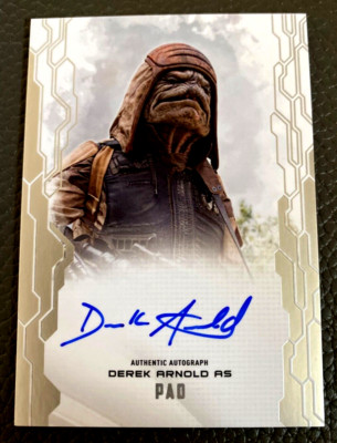2017 STAR WARS MASTERWORKS - PAO - DEREK ARNOLD AUTO | eBay