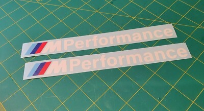 BMW M Performance vinyl decal sticker Side Skirt Bumper Window 200mm ...