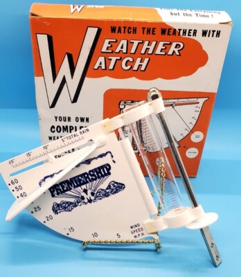 Vintage Weather Watch Tool, Complete Weather Report Rain,Wind Speed ...
