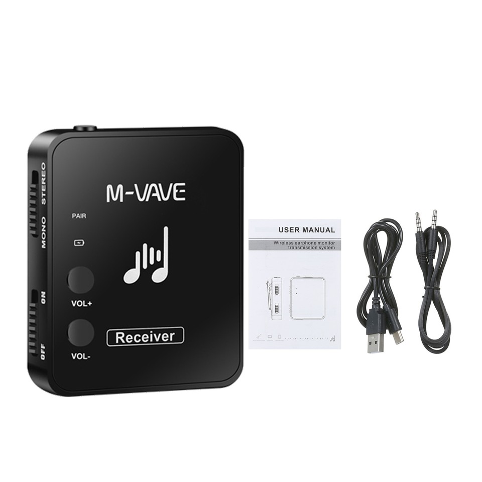M-VAVE WP-10 2.4GHz Wireless in Ear Monitor System Beltpack Receiver ...
