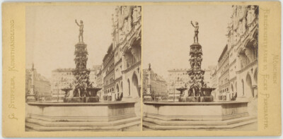 Stereo Stuffler Circa 1880. Monaco. Fischbrunnen. Profilo. Germania. | eBay