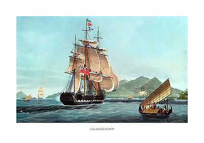 Sir David Scott Segelschiff Großbritannien Marine Hafen Expedition ...