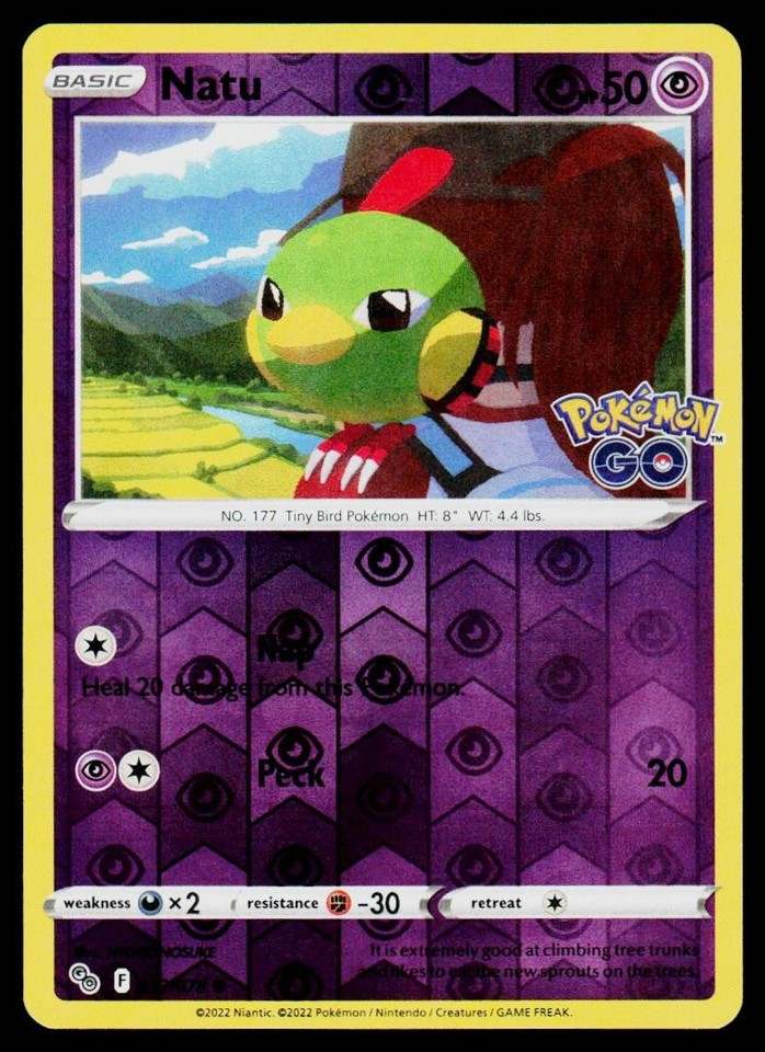 Pokemon GO #032/078 Natu Reverse Holo | eBay