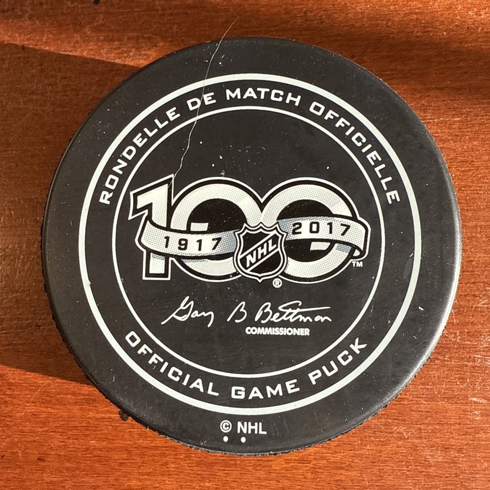 Marcel Dionne Autographed New York Rangers 90th Anniversary Game Puck W ...
