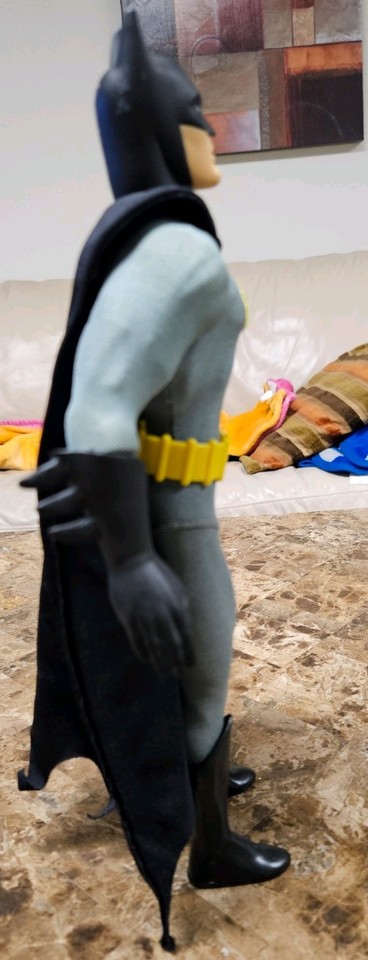 Vintage DC Comics BATMAN 12 “ Loose Action Figure Cloth Outfit Grey ...