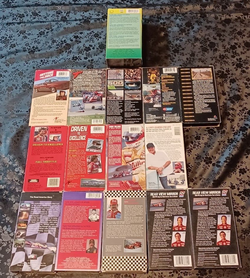 Indy Racing Car - Vintage VHS Video Collection - CART IRL Indy ...