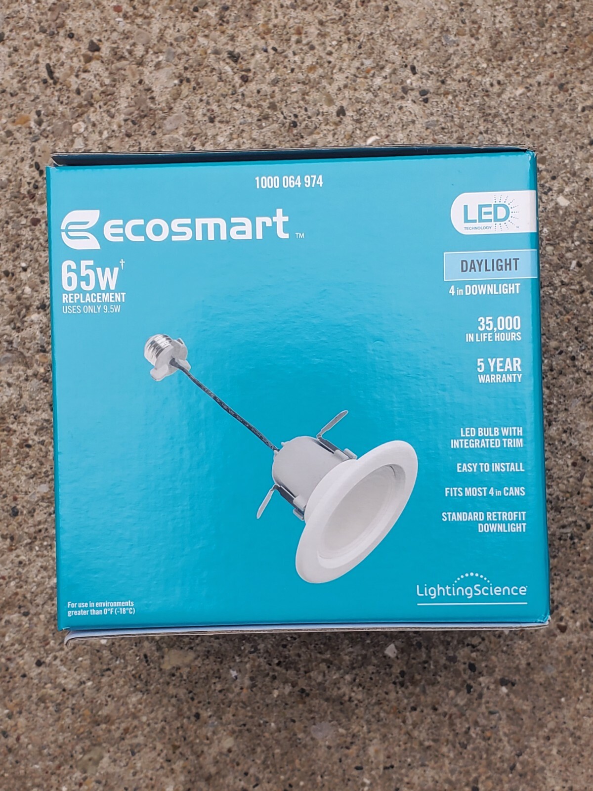 ECOSMART 65w Daylight (5000k) 4 In. Dimmable LED Downlight for sale ...