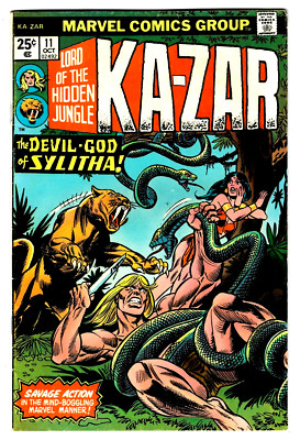 KA-ZAR #11 in FN+ condition a 1975 MARVEL Bronze Age comic | eBay