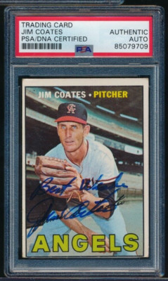 1967 TOPPS #401 JIM COATES signed auto autograph PSA/DNA | eBay