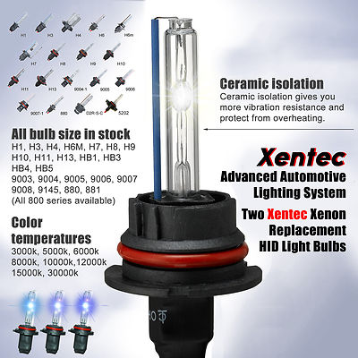 Two XENTEC XENON H8 H9 H11 HID LIGHT BULB Headlight Fog Light 3k 4300k ...