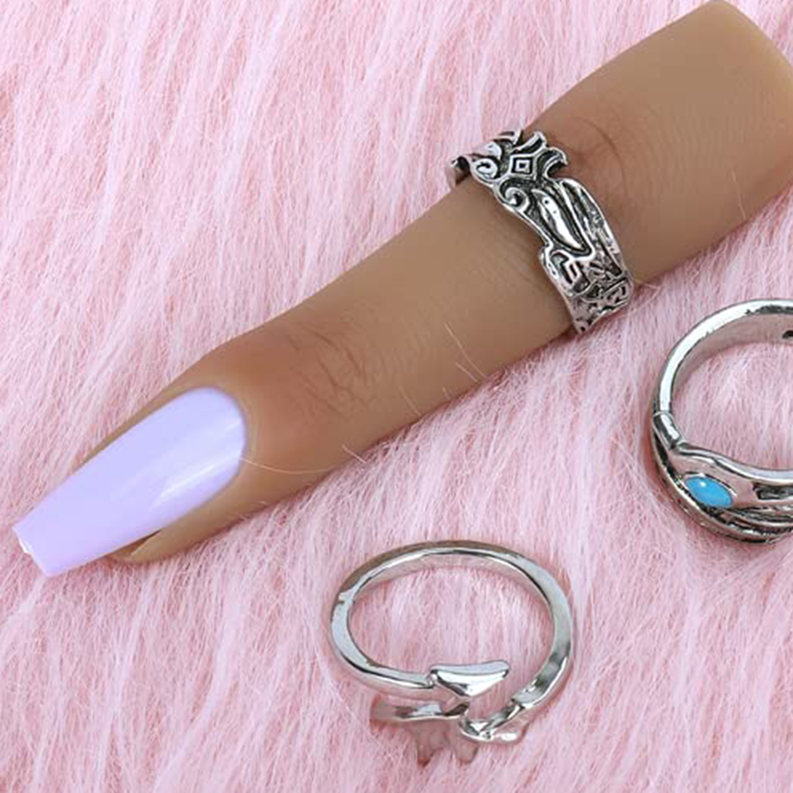 Upgraded Joint Design on Nail Art Finger Models Soft Training Mannequin ...