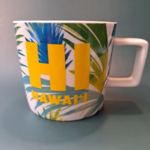 Starbucks HI Hawaii Ceramic Coffee Mug Tea Mug 14 Ounces Tropical ...
