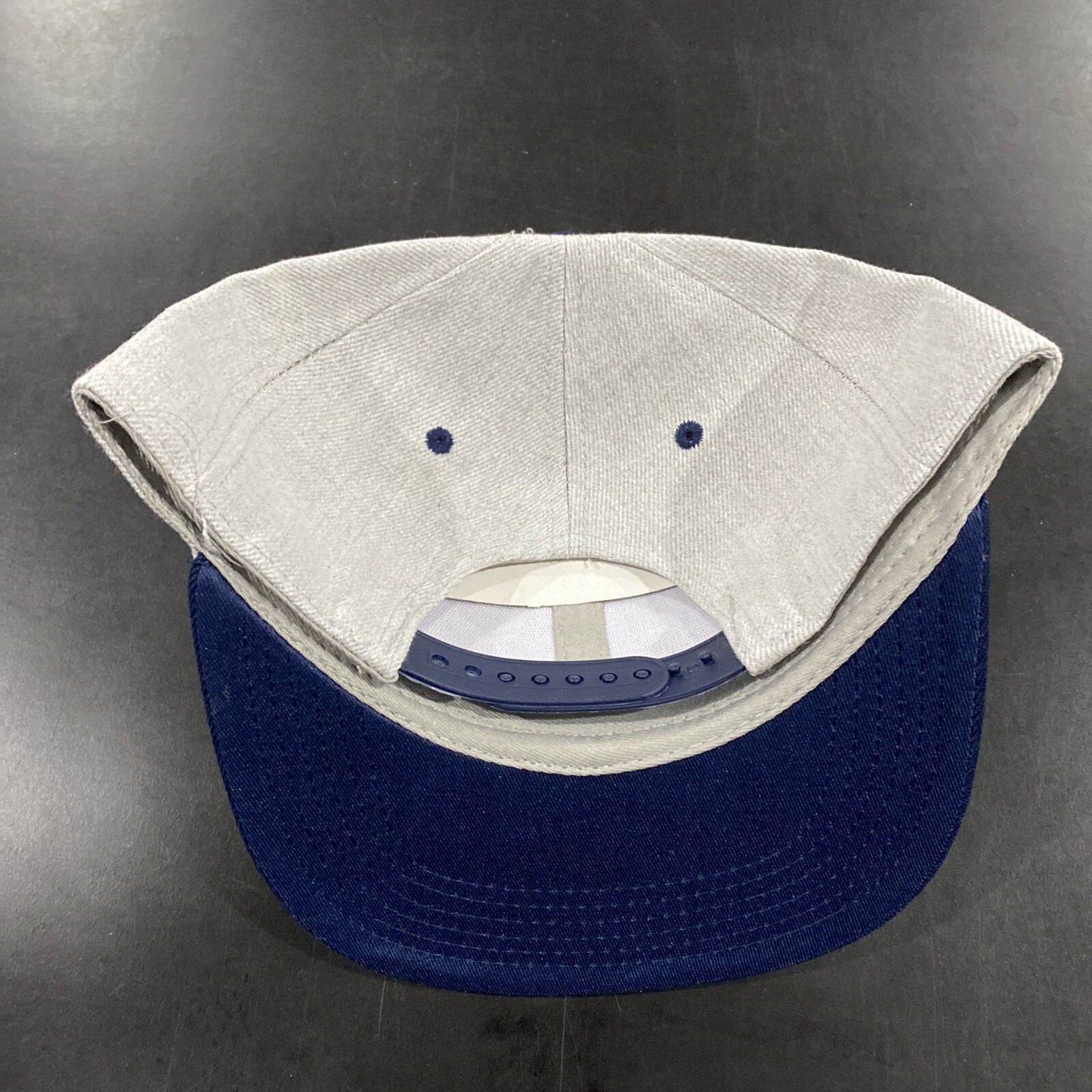 Washington Bullets 1978 Throwback Logo Heather Gray / Blue Snapback Hat ...