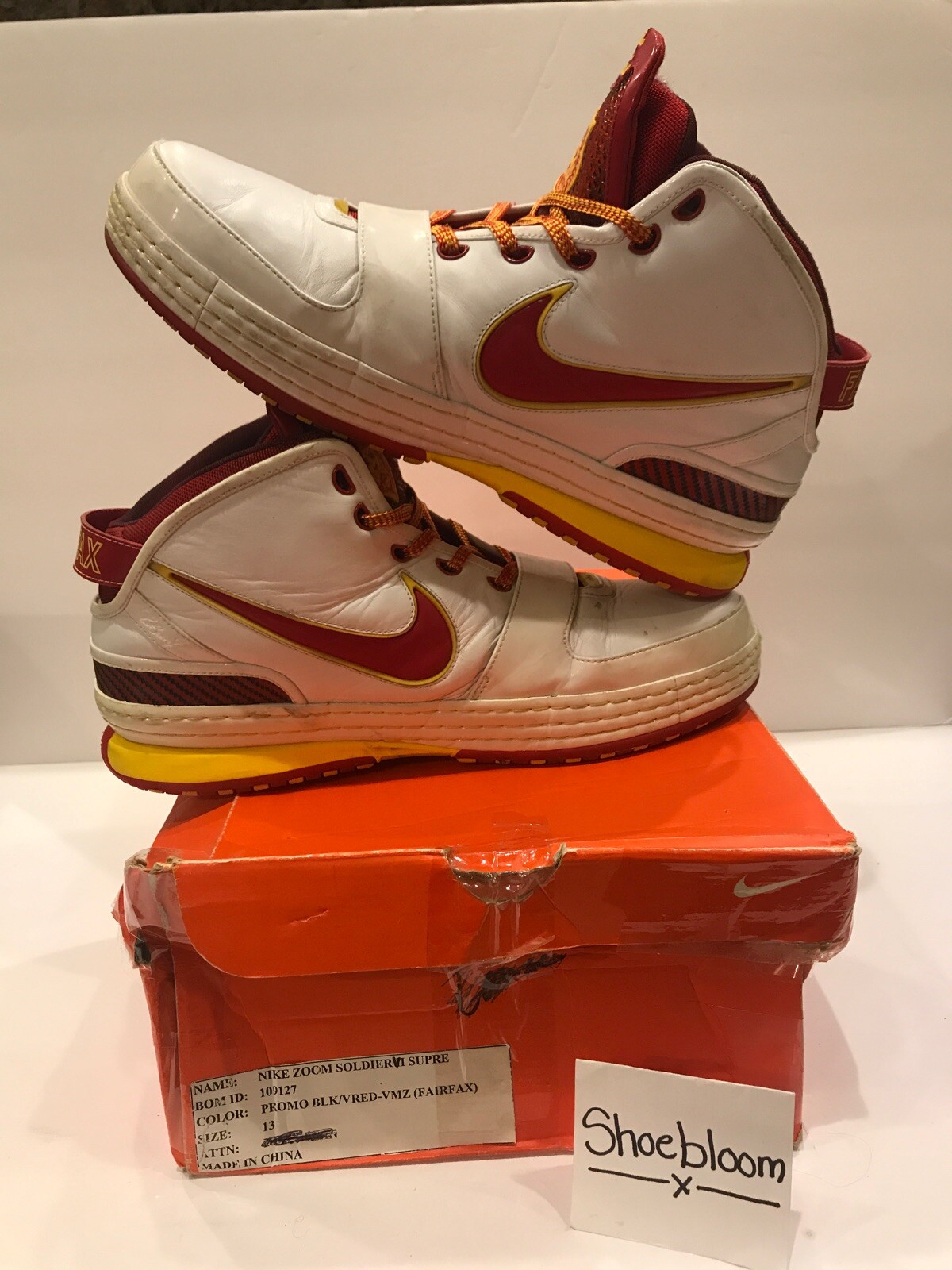 Nike Zoom LeBron VI 6 Fairfax SAMPLE Miami Heat Cavs … - Gem