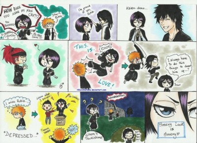 Anime gotei xcution abarai renji kuchiki rukia Stitched Gaming Mat Desk ...