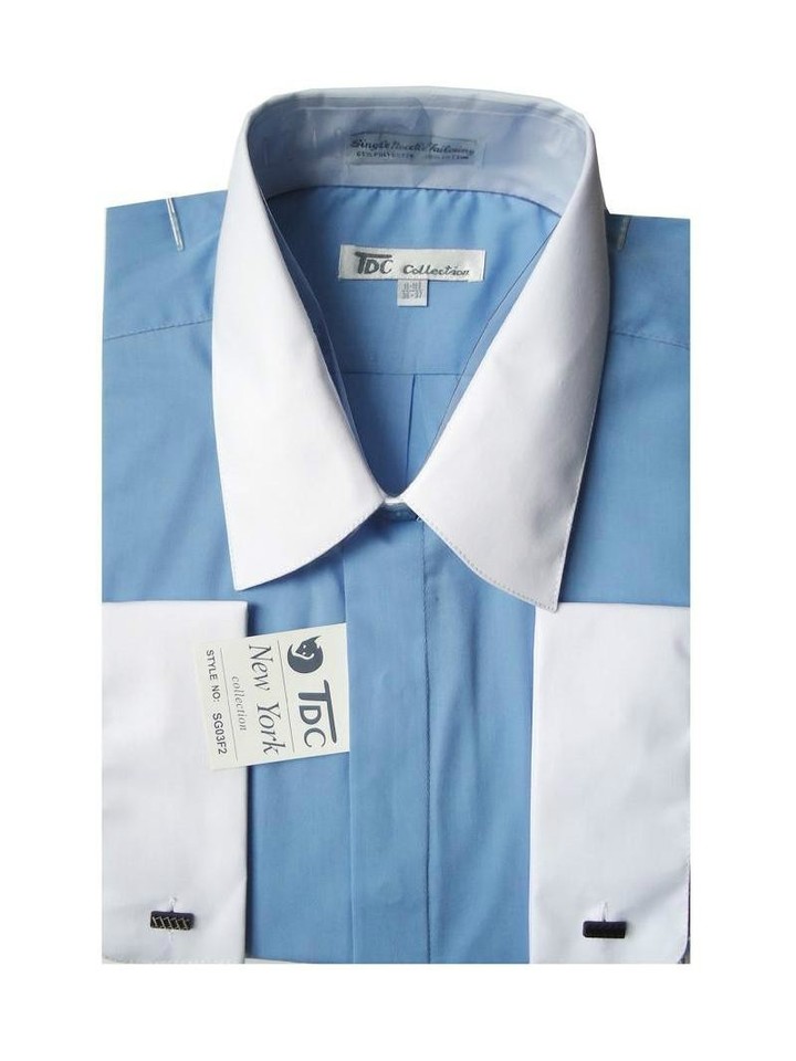 Men's French Cuff Stylish Dress Shirt (16 Colors ) SG03F & SG03F2 | eBay