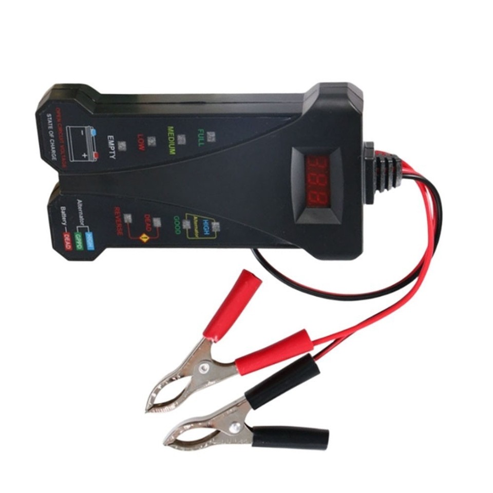 Digital Car Battery Tester 12V Load Tester with Voltmeter and ...