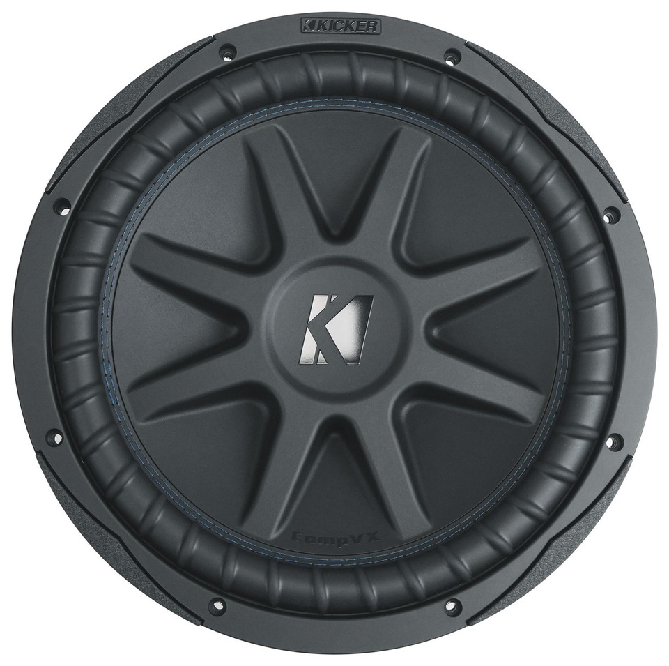 2) Kicker 50CVX122 Comp VX CVX 12" 3000w Car Subwoofers+Vented Sub Box ...