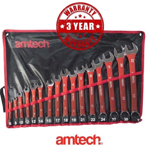 16pc Spanner Set Combination Metric 6-32mm Heavy Duty Polished Mirror ...