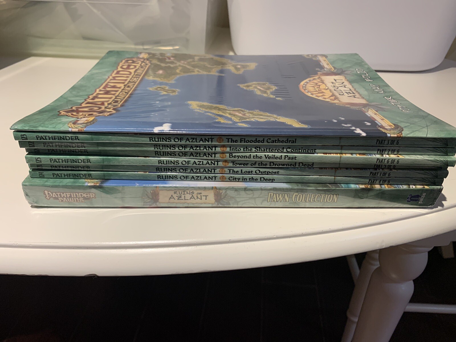 Paizo Pathfinder RPG Adventure Path Ruins of Azlant Bundle Complete Set ...