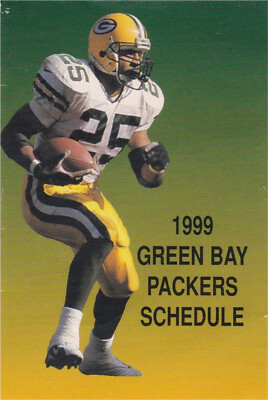 1999 Green Bay Packers NFL Football Pocket Schedule- Shopko | eBay