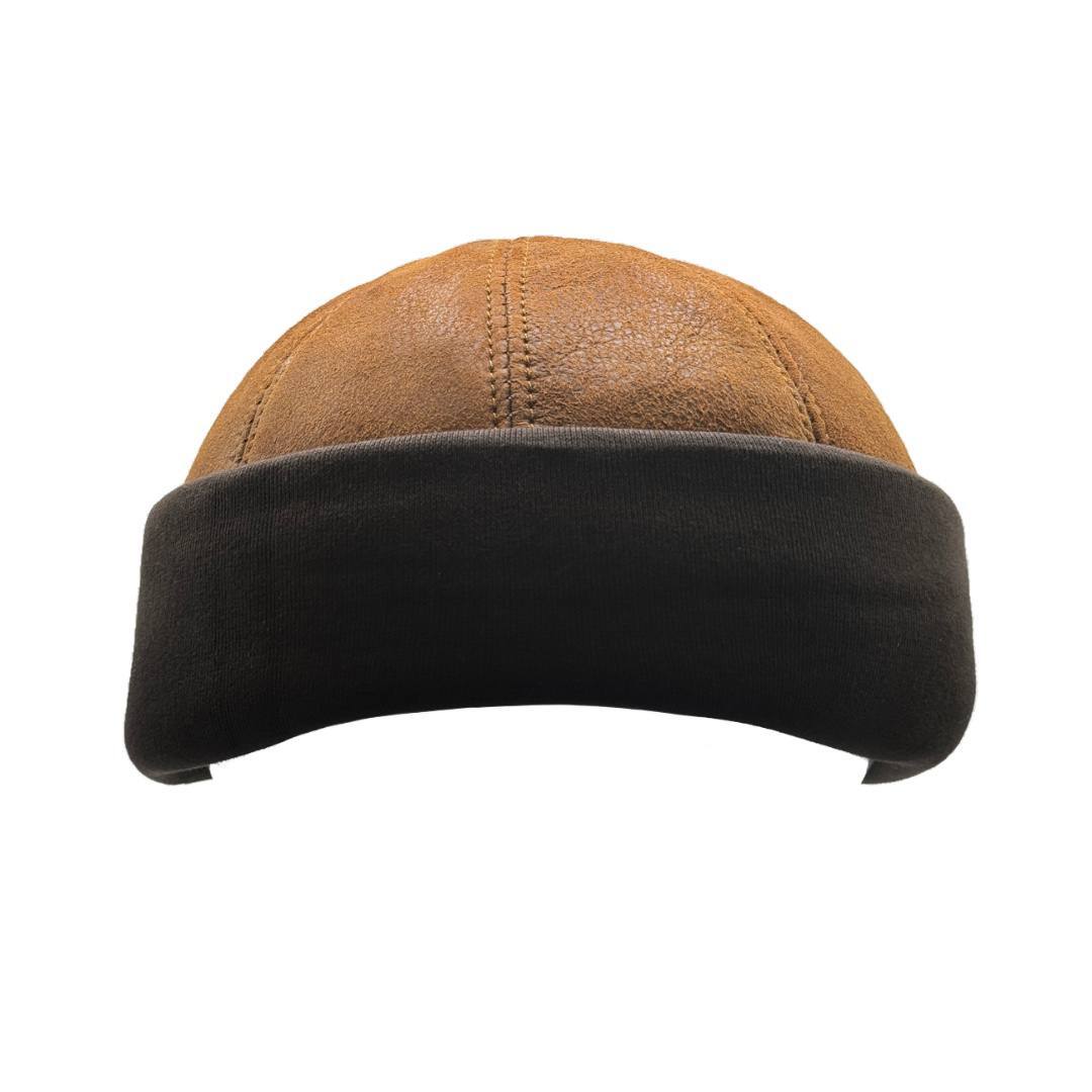 Winter Beanie Hat Real Fur Shearling Sheepskin Leather Warm Cozy ...