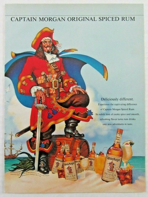 1991 CAPTAIN MORGAN Original Spiced Rum "Deliciously Different ...