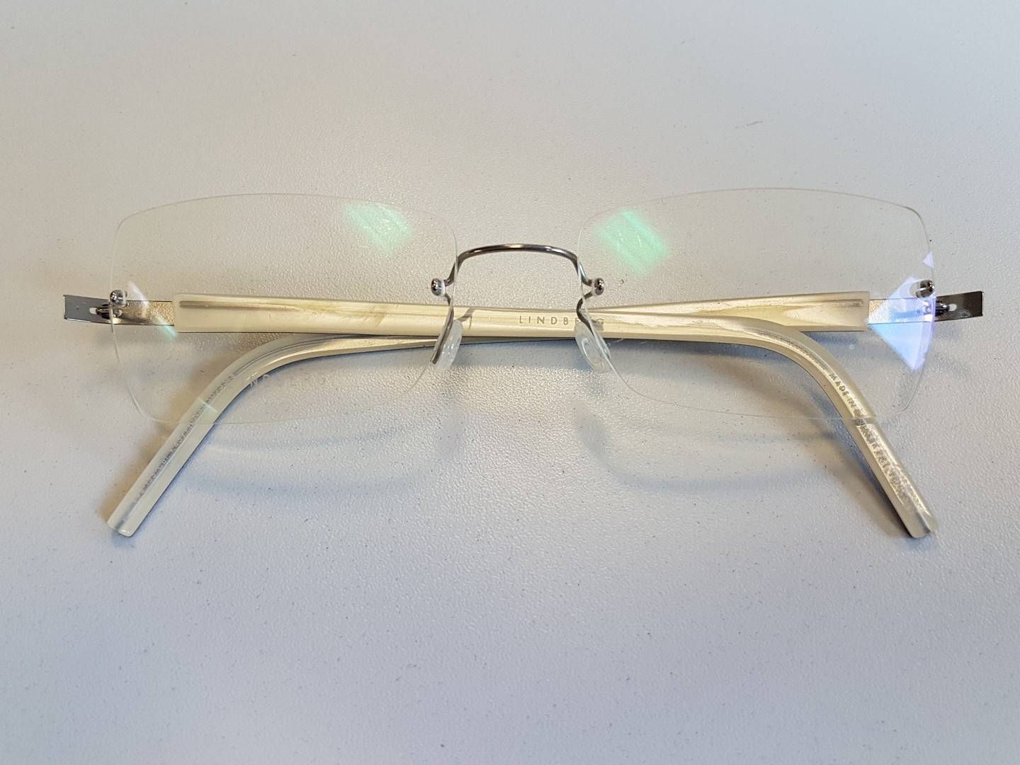 Lindberg Spirit Titanium T98 135 Eyeglasses Rimless Glasses Hand Made ...