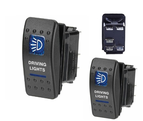 Driving Light 12V ARB Carling Rocker Waterproof Toggle Switch Blue LED ...