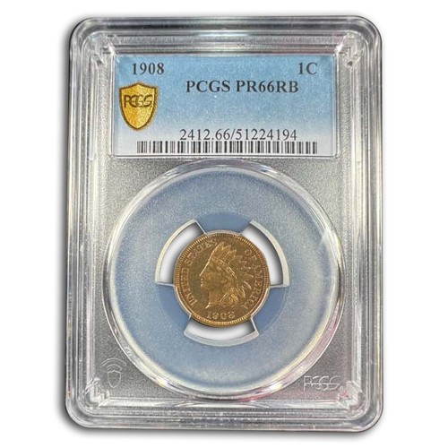 1908 Indian Head Cent PR-66 PCGS (Red/Brown) | eBay