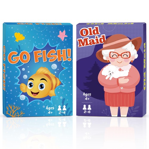 Card Games,Go Fish and Old Maid Card Game for Kids Ages 4-8,Fun Classic ...