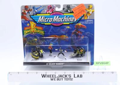 #2 Black Ranger Micro Machines Power Rangers 1994 Galoop Playset #74700 ...