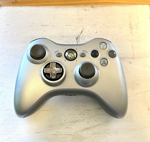 OEM Genuine Microsoft Xbox 360 Wireless Video Game Controller Silver Gray Twist | eBay