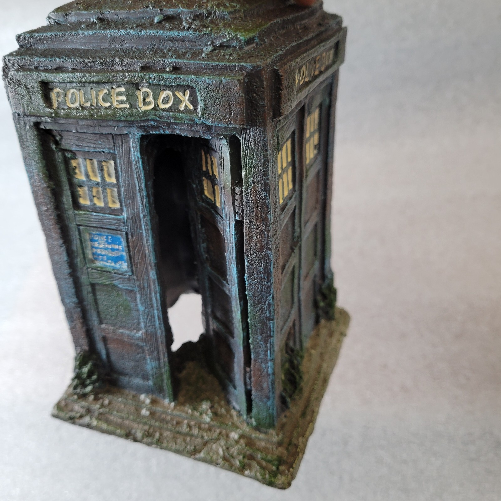 Olde Style London Police Box Aquarium Ornament Decor, Fish Safe ...