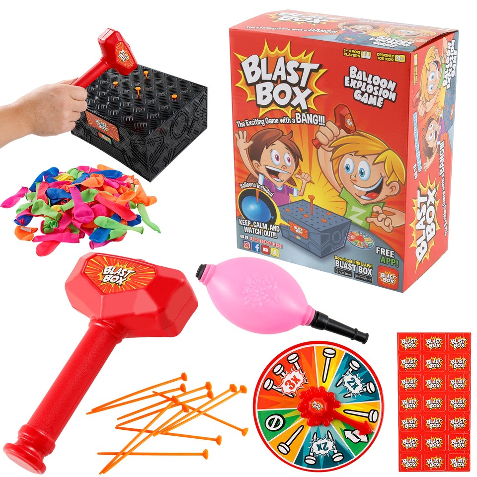 156Pcs Whack a Balloon Game Set Interactive Pop The Balloon Game Funny ...