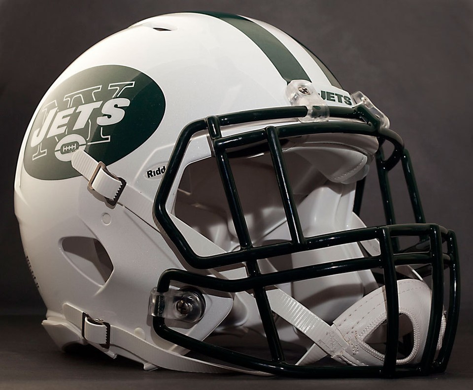 NEW YORK JETS NFL Authentic GAMEDAY Football Helmet w/ S2EG-II-SP ...