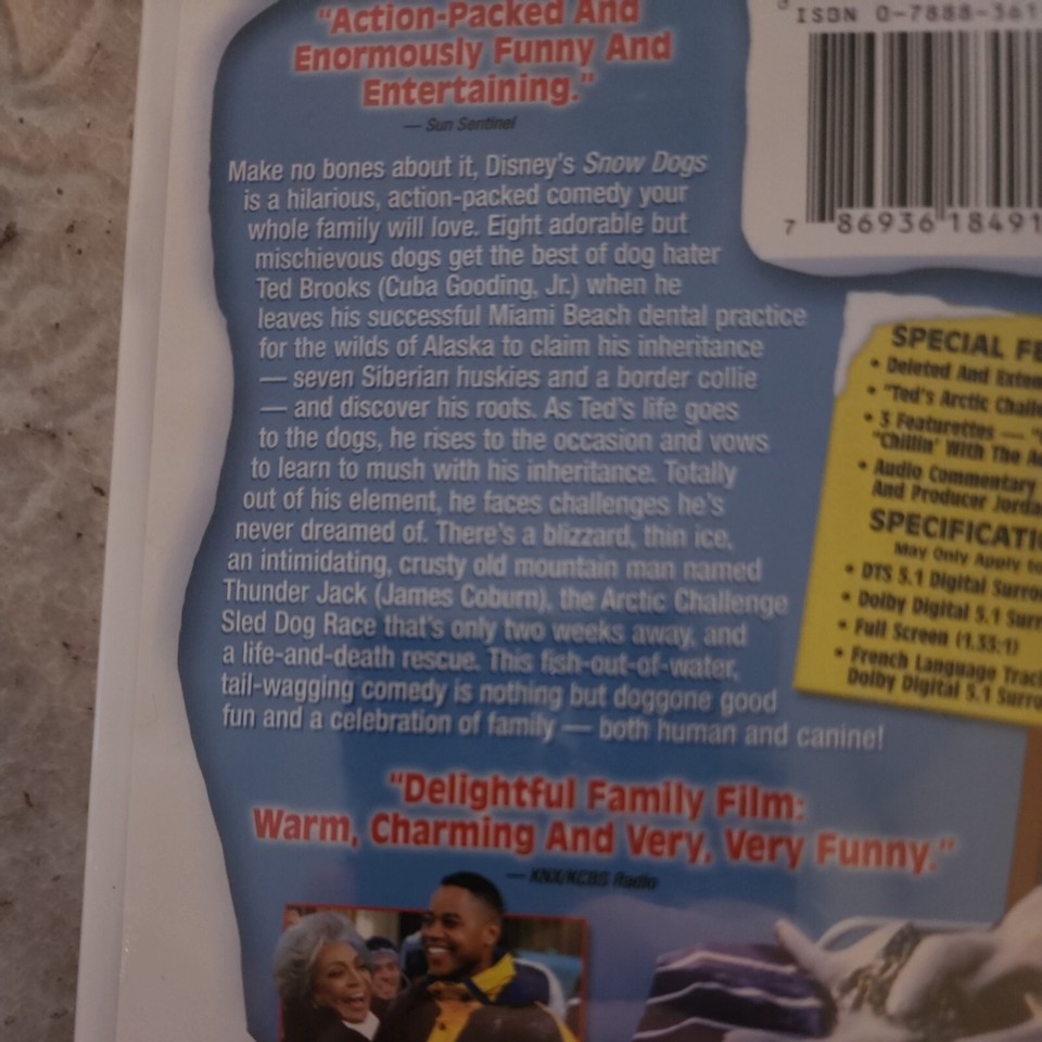 Snow Dogs (DVD, 2002) 786936184914 | eBay