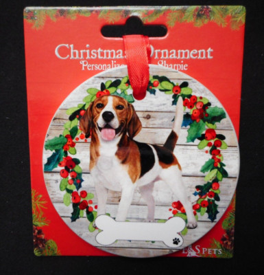 NEW Ceramic BEAGLE (Full Body) Dog Ornament from E & S Pets | eBay