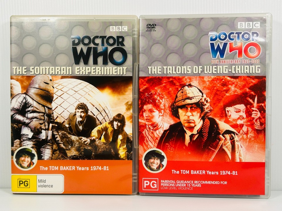 12x Doctor Who Tom Baker Years 1974 - 1981 DVDs TV Deadly Assassin ...