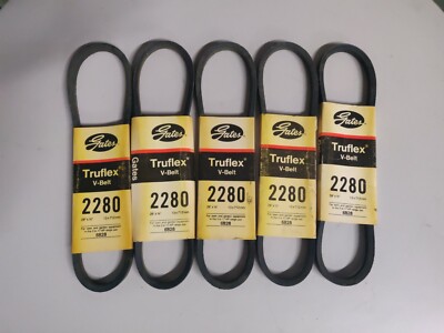 Lot of 5 Gates 2280 TruFlex V-belt 28" x 1/2" Made in the USA - Brand ...
