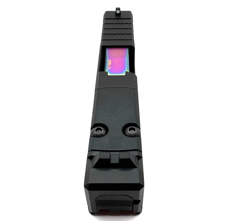 High Table Glock 43 43x Complete KN Black Slide Mic RMSC Optics Rainbow ...