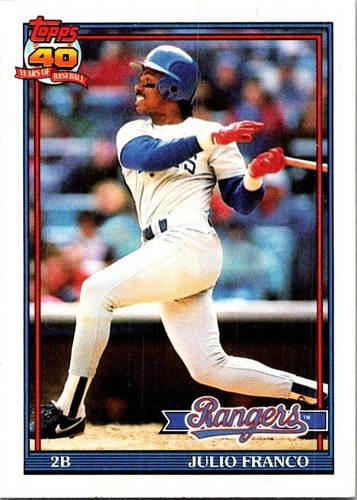 1991 Topps #775 Julio Franco | eBay