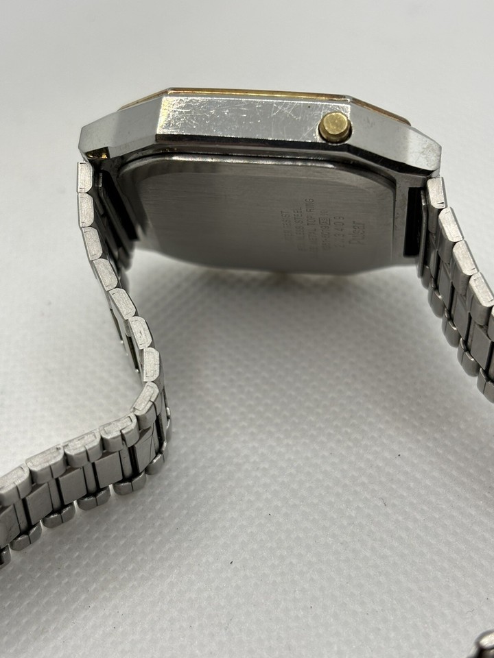 Pulsar Y951-5019 Ana-Digi World Time Watch, Works, USED, VERY FADED LCD ...