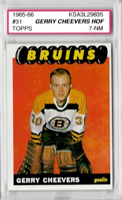 1965 1966 Gerry Cheevers # 31 Topps Rookie Hockey Card | eBay