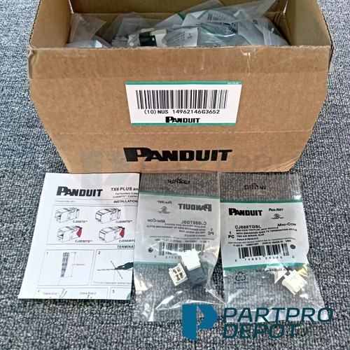 For Panduit Giga TX Cat6 jack black CJ688TGBL BOX OF 50. Free shipping ...