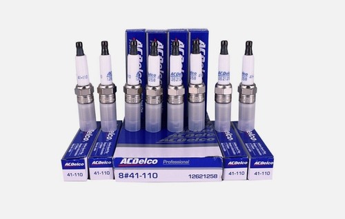 Set of 8 AC Delco ACDELCO Professional Iridium Spark Plugs 41-110 ...