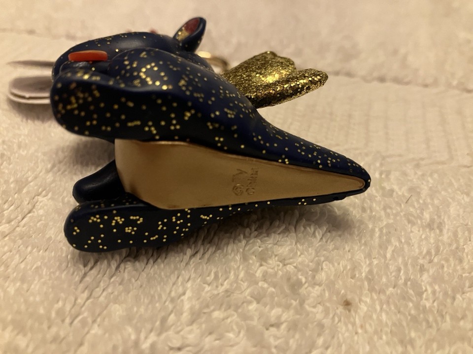 Ty Mini Boos Saffire Purple Dragon Backpack Clip Keychain 2” Hard ...