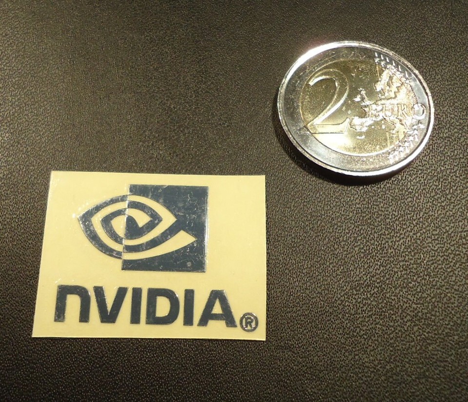 Graphics nVidia Label / Aufkleber / Sticker / Badge / Logo 30mm x 22mm ...